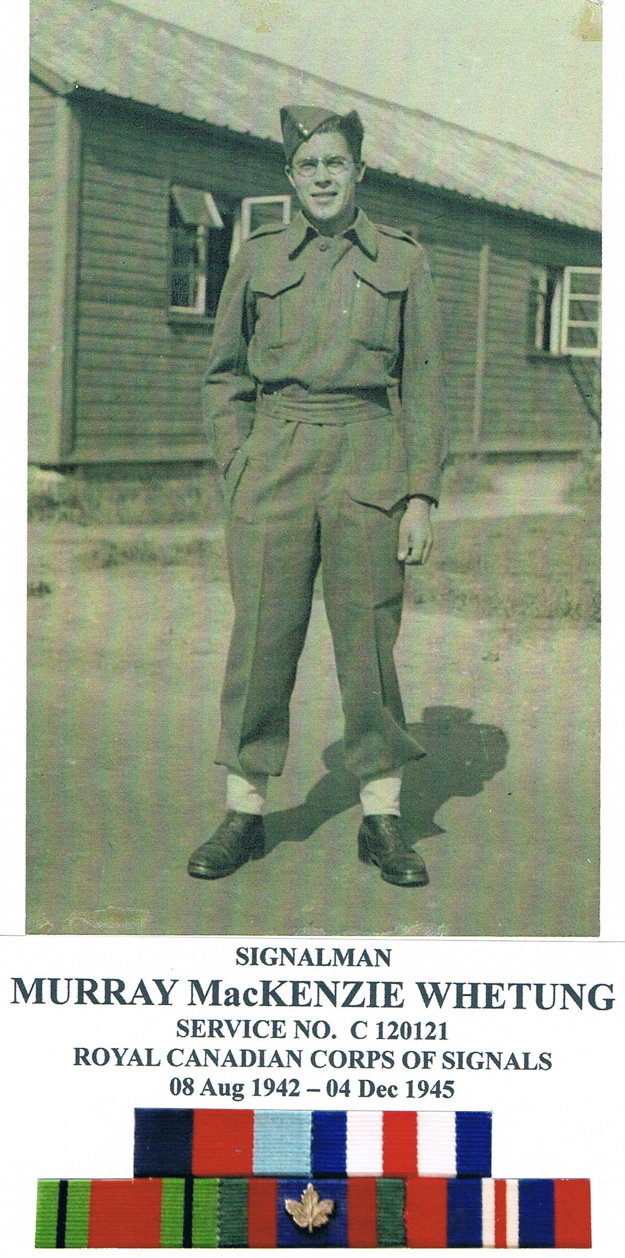 Whetung, Murray WW2 – Lakefield War Veterans