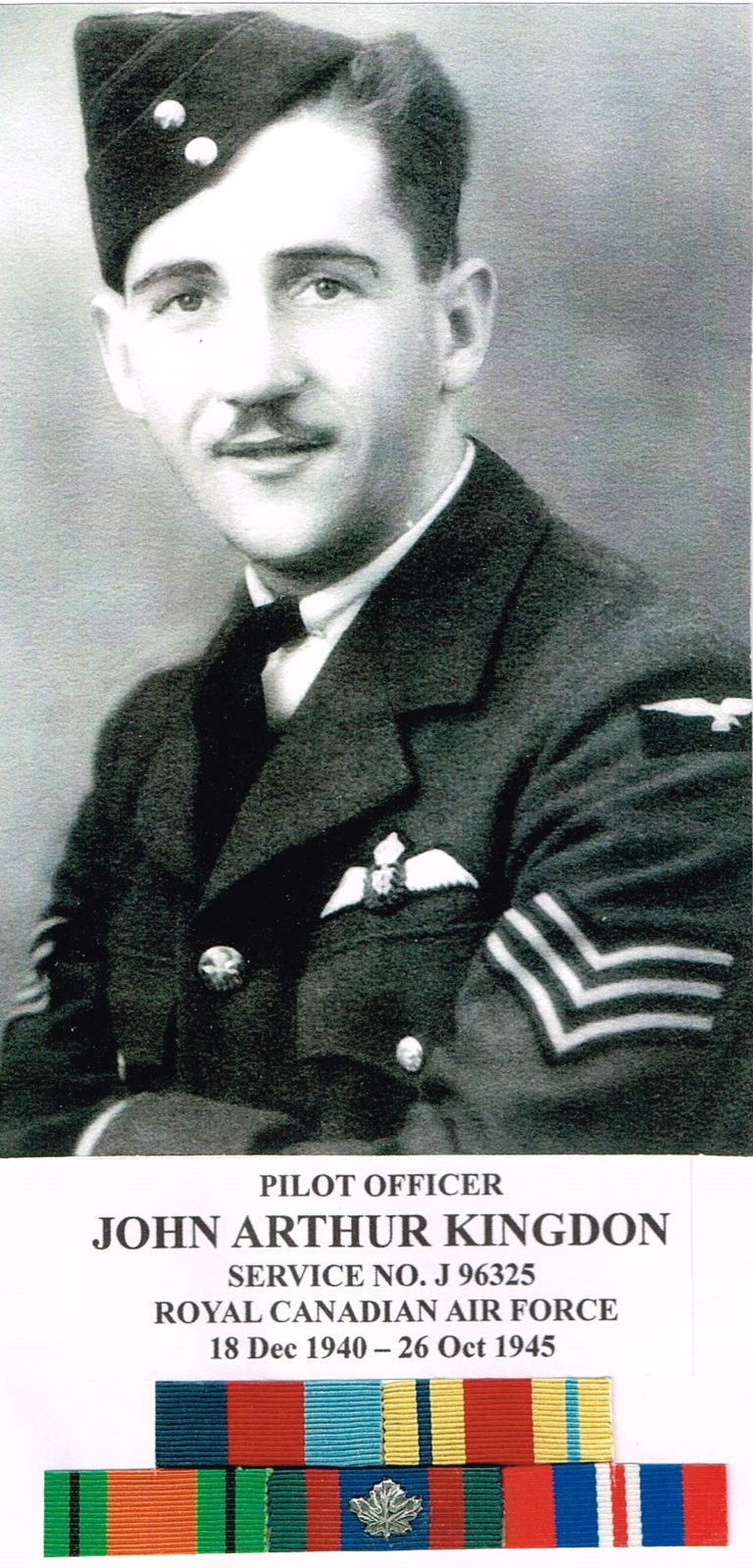 Kingdon, John Arthur WW2 – Lakefield War Veterans